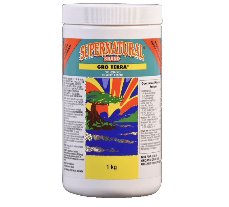 GRO TERRA 20-20-20 (100 g – 10 kg) – Supernatural Brand